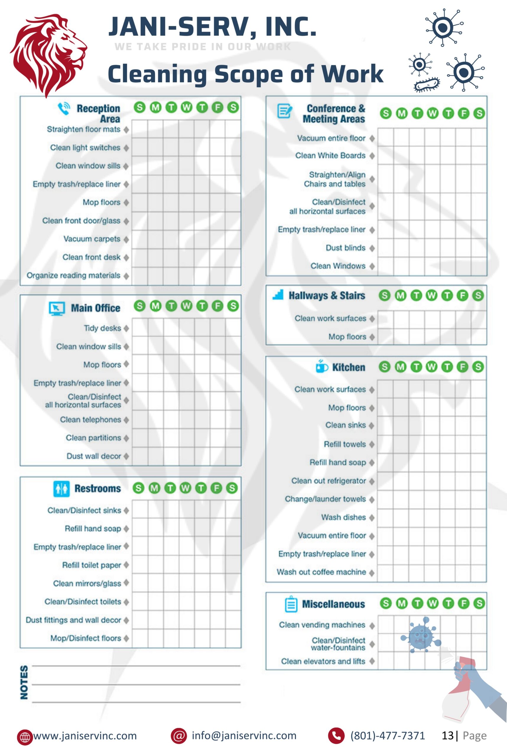 Sanitation Cleaning & Disinfectant Cleaning Services - Jani Serv